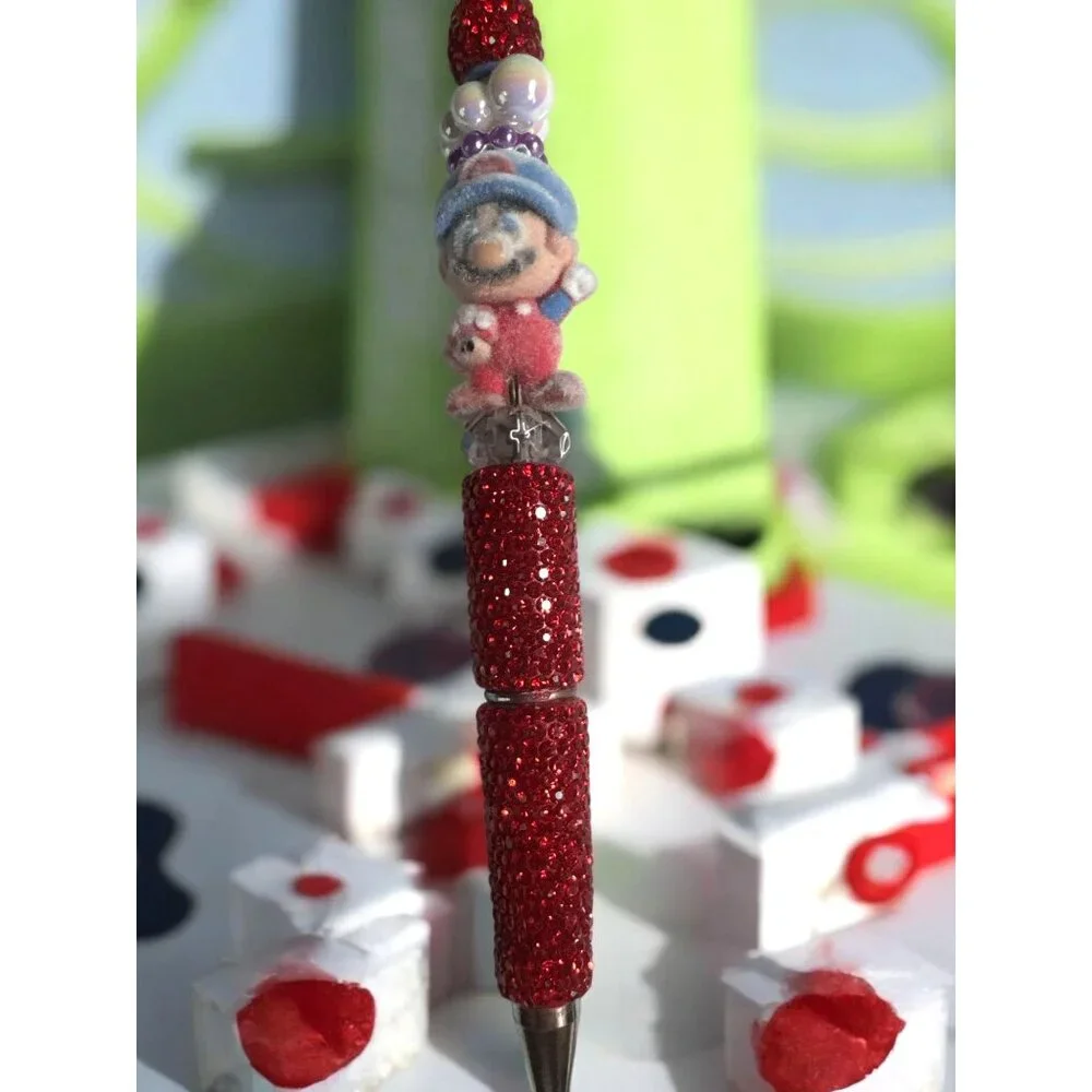 Toys | Pikachu Mario Decorative Pens Glitter Topper Set Pokmon Super ...
